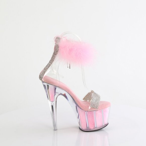 Pleaser | Shoes | Pleaser Adore 727f Marabou Pink Platform Heels | Poshmark
